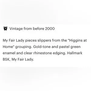 BSK | Jewelry | My Fair Lady Signed Bsk Henry Higgins Slippers Brooch ...